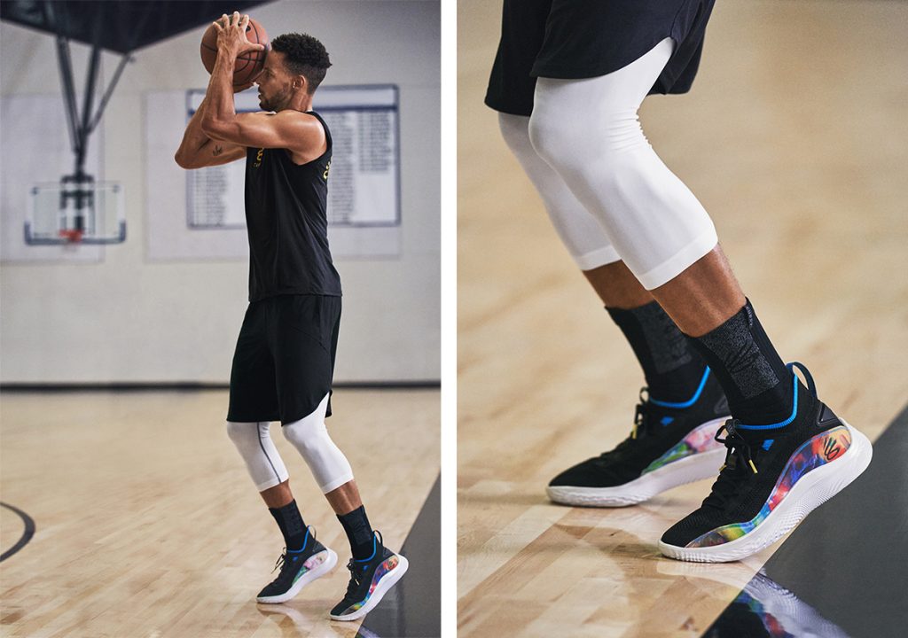 Stephen Curry 个人品牌 Under Armour Curry Flow 8 “Feel Good Flow” 篮球鞋，极度轻盈的 ...