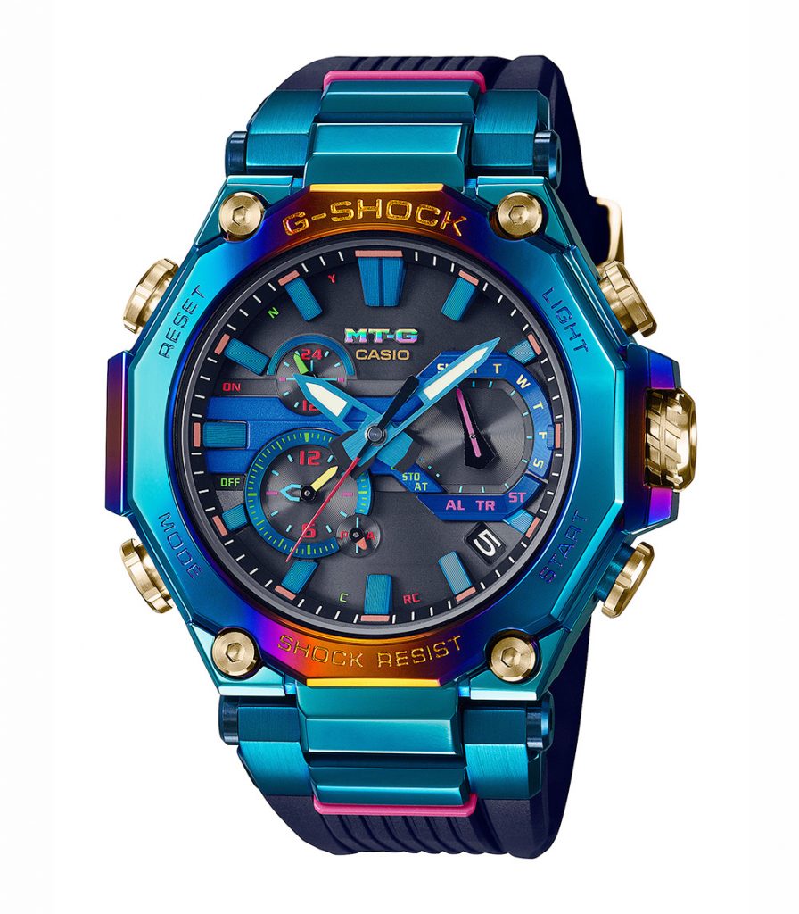 CASIO 推出全新 MT-G Blue Pheonix 蓝凤凰男士腕表，呈现出无数光晕交织的神秘色彩。 - Iconicmen