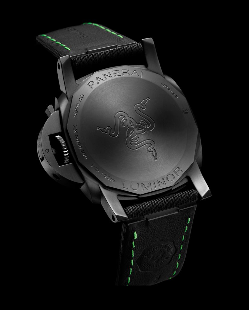 Panerai 与 Razer 雷蛇联名推出 Luminor Quaranta Razer 特别版腕表，共同复育自然的决心，并展开关键的海洋 ...