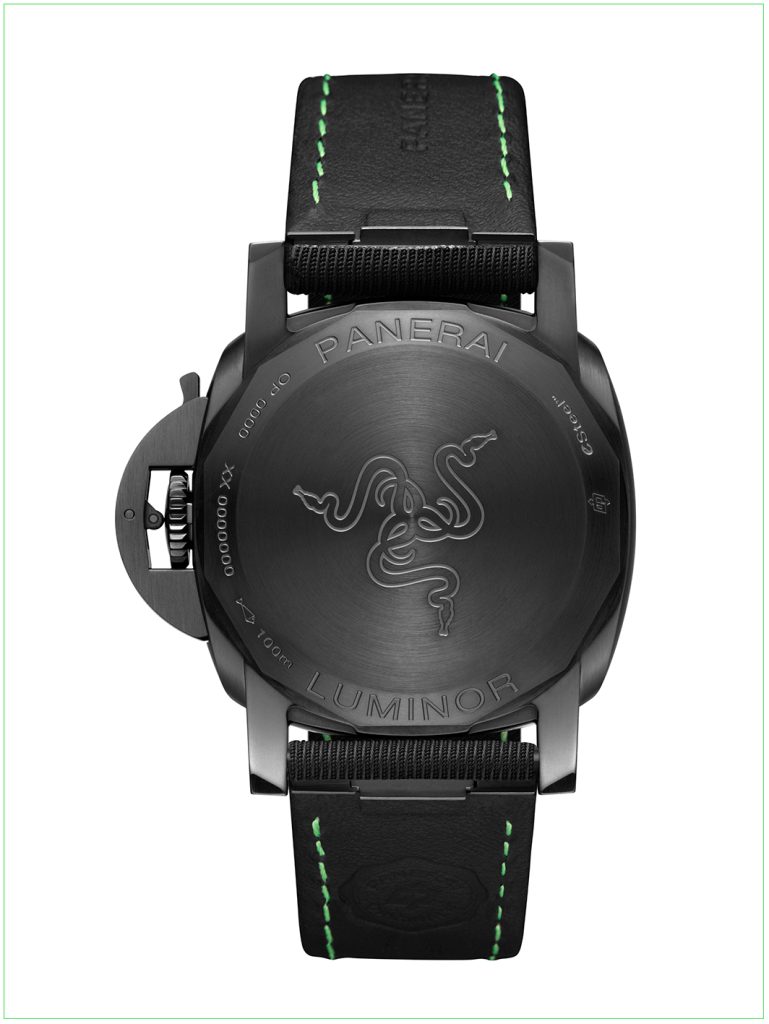Panerai 与 Razer 雷蛇联名推出 Luminor Quaranta Razer 特别版腕表，共同复育自然的决心，并展开关键的海洋 ...