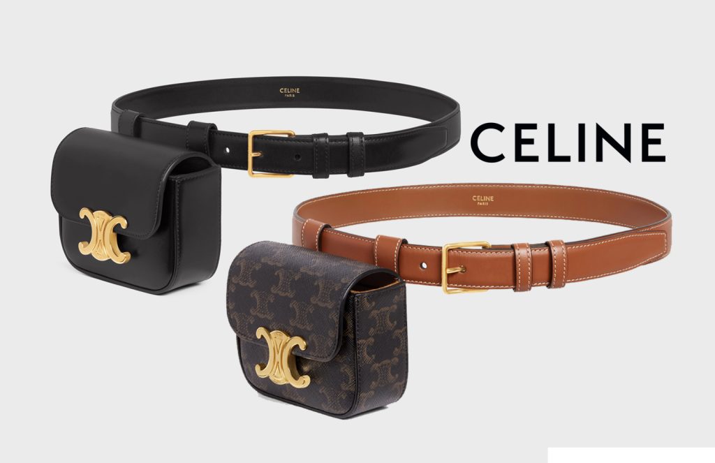 CELINE 将 Mini Triomphe 改造为全新 Belt Bag Triomphe 腰包款式 ！ - Iconicmen