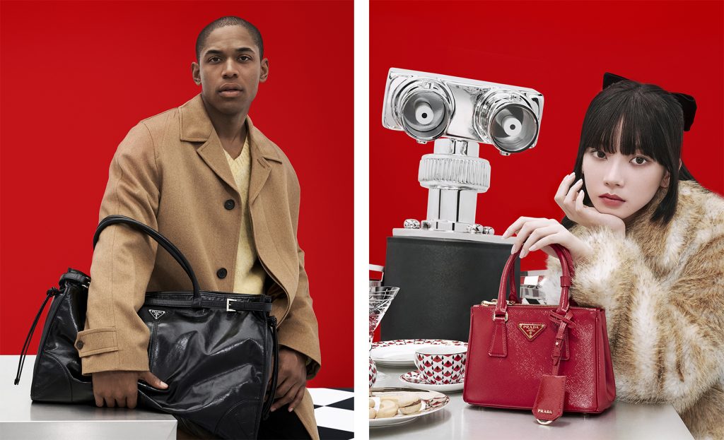 aespa 队长 KARINA、Maya Hawke 及新生代演员共同演绎 Prada Holiday 系列形象广告大片，呈现一场晚宴派对 ...
