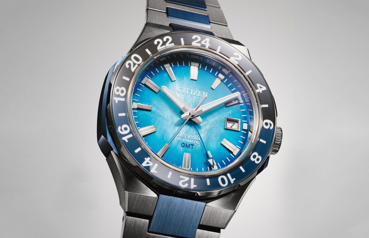 CITIZEN 推出全新 Series 8 系列 880 幻蓝机械限定款 NB6036-52N，以庆祝首枚 CITIZEN 腕表面世 100 ...