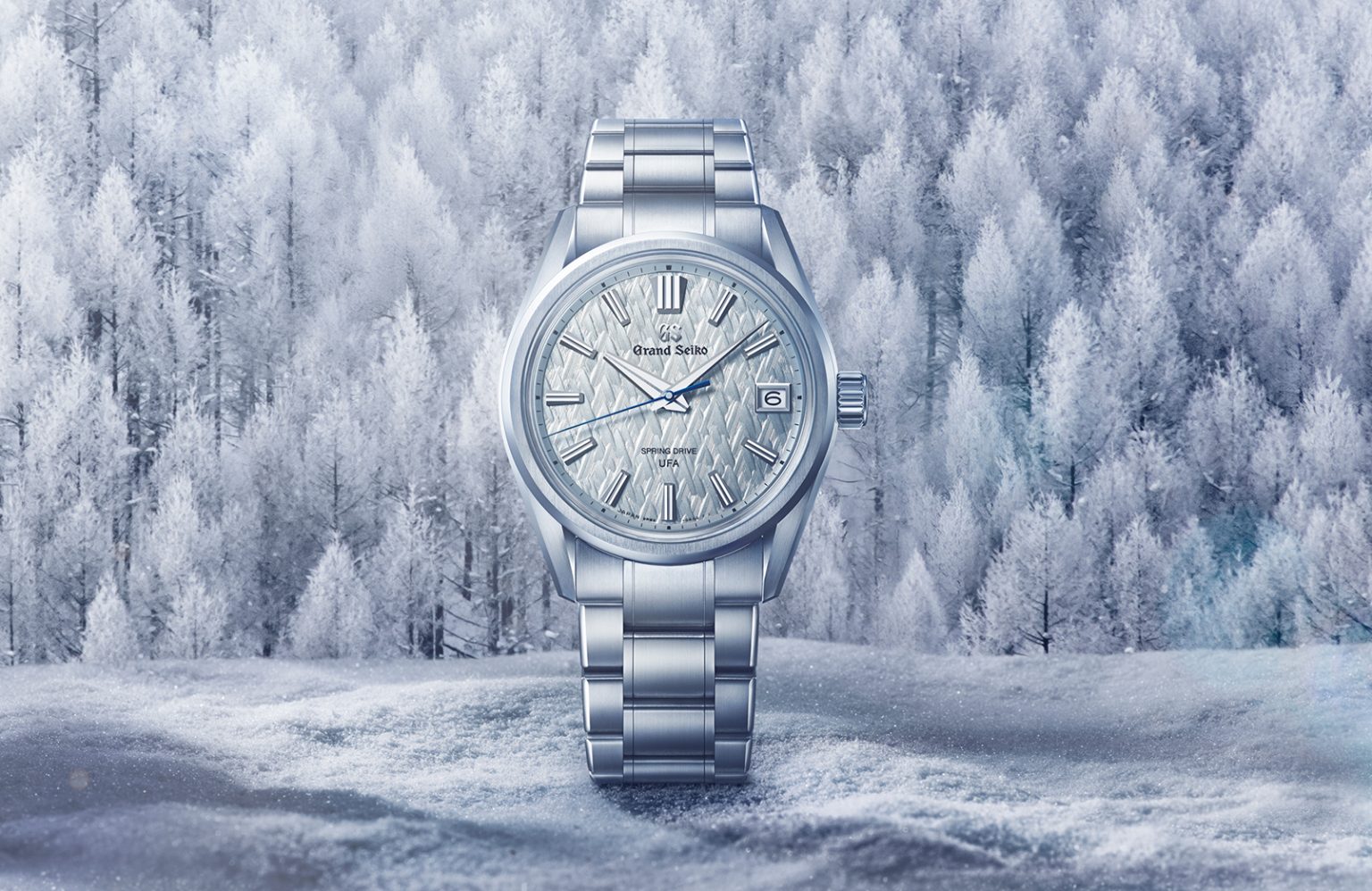 Grand Seiko 推出 Evolution 9 系列崭新 Spring Drive Caliber 9RB2 机芯腕表，精准与工艺的革新，表盘捕捉信州冰霜森林之美。 - Iconicmen