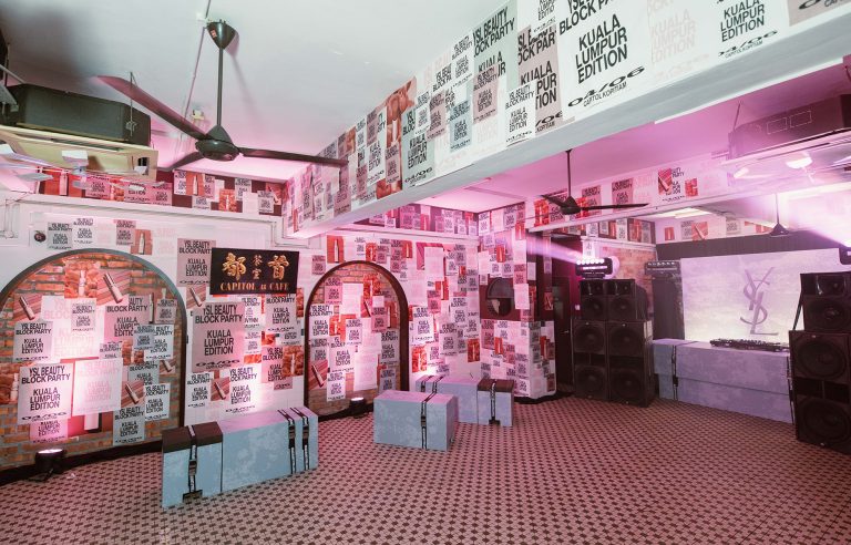 YSL Beauty Block Party 引爆吉隆坡，老字号咖啡店变身颠覆性电音派对。 - Iconicmen